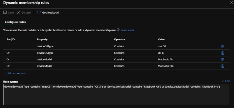 How To Configure “Dynamic Device” Group For MacBooks In AzureAD. | My ...