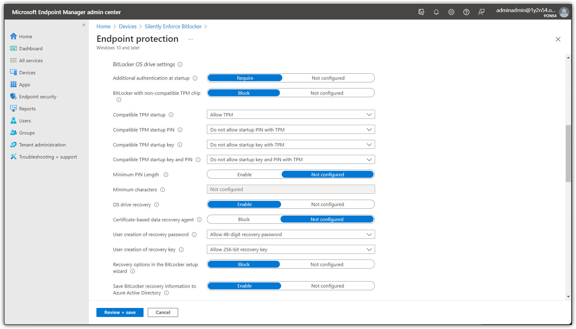 Silently Enforce Bitlocker Using Endpoint Manager Intune